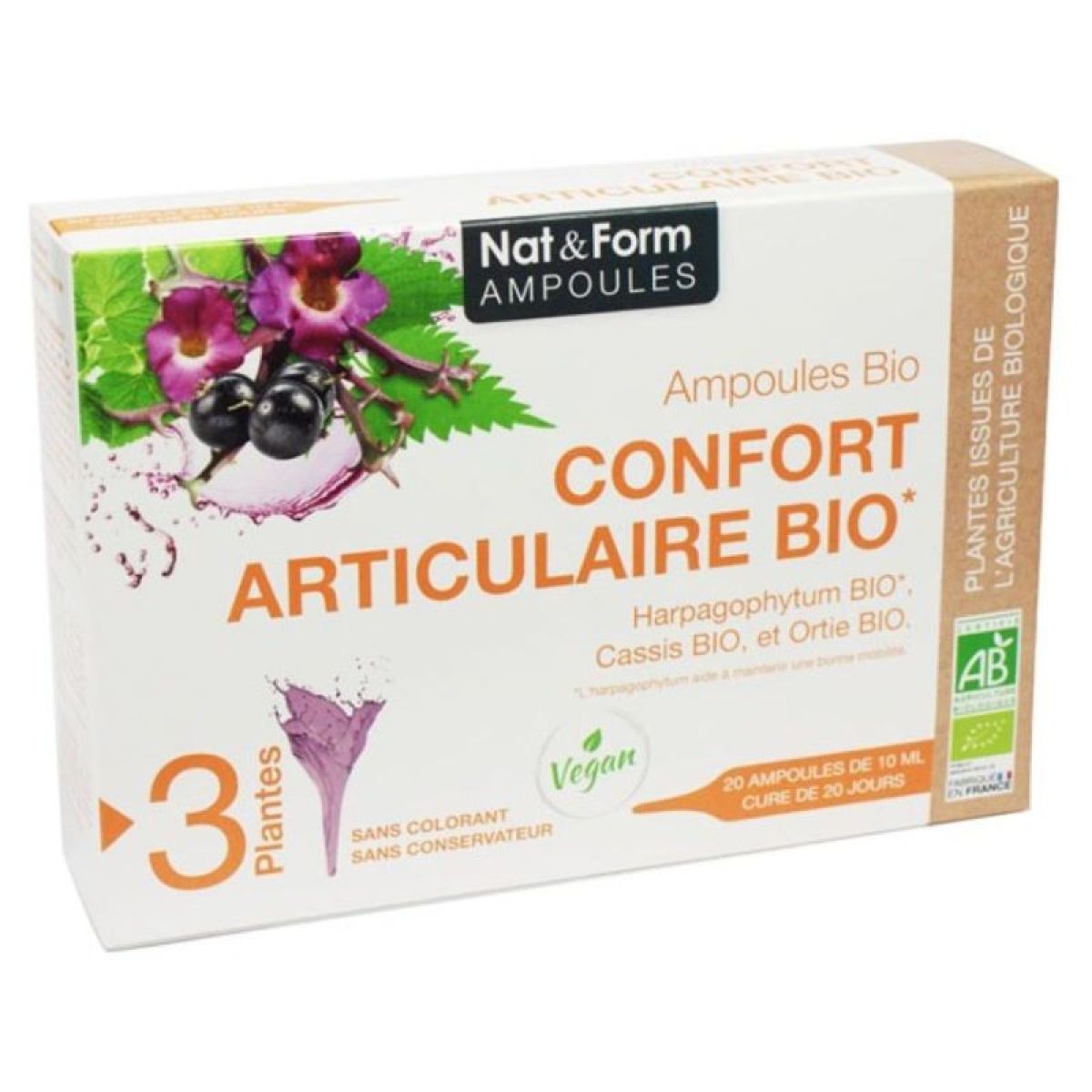 NAT&FORM AMPOULES CONFORT ARTICULAIRE BIO - Atlantic Nature
